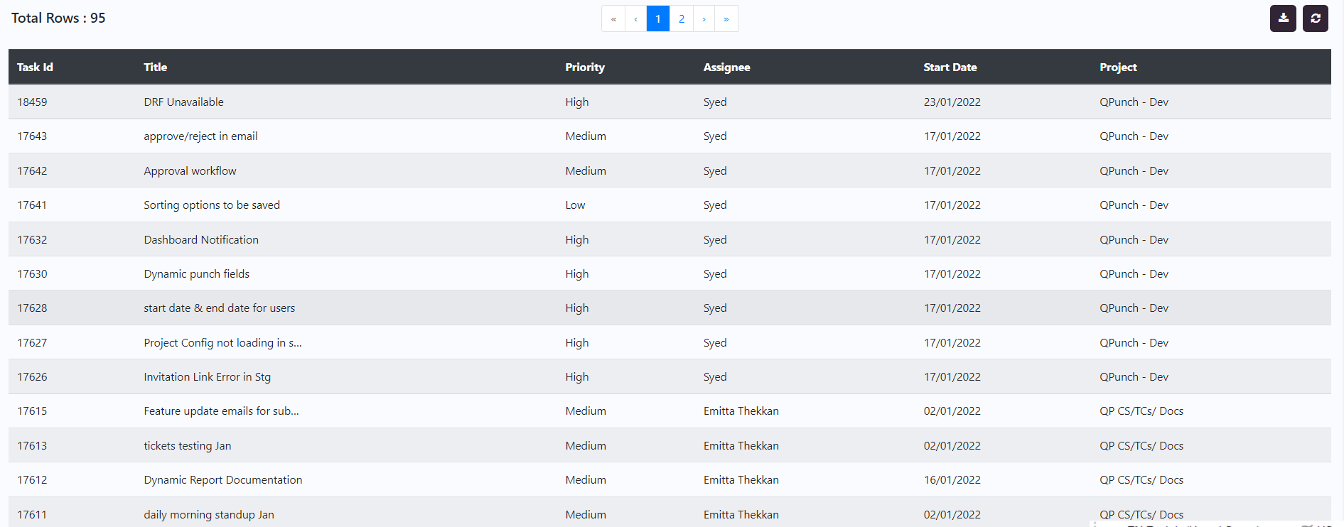 Dynamic Report - QPunch Project Management Software