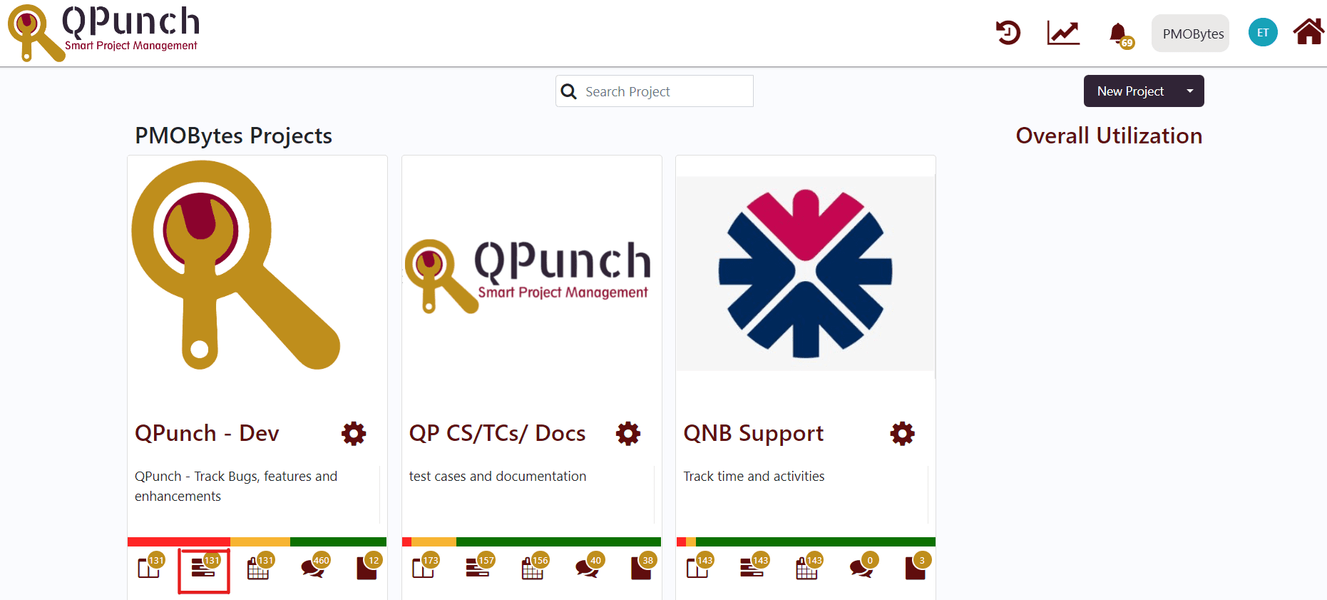 Split Task - QPunch Project Management Software